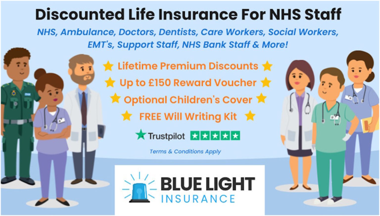 Blue Light Insurance – Discounted Life Insurance for Life Savers