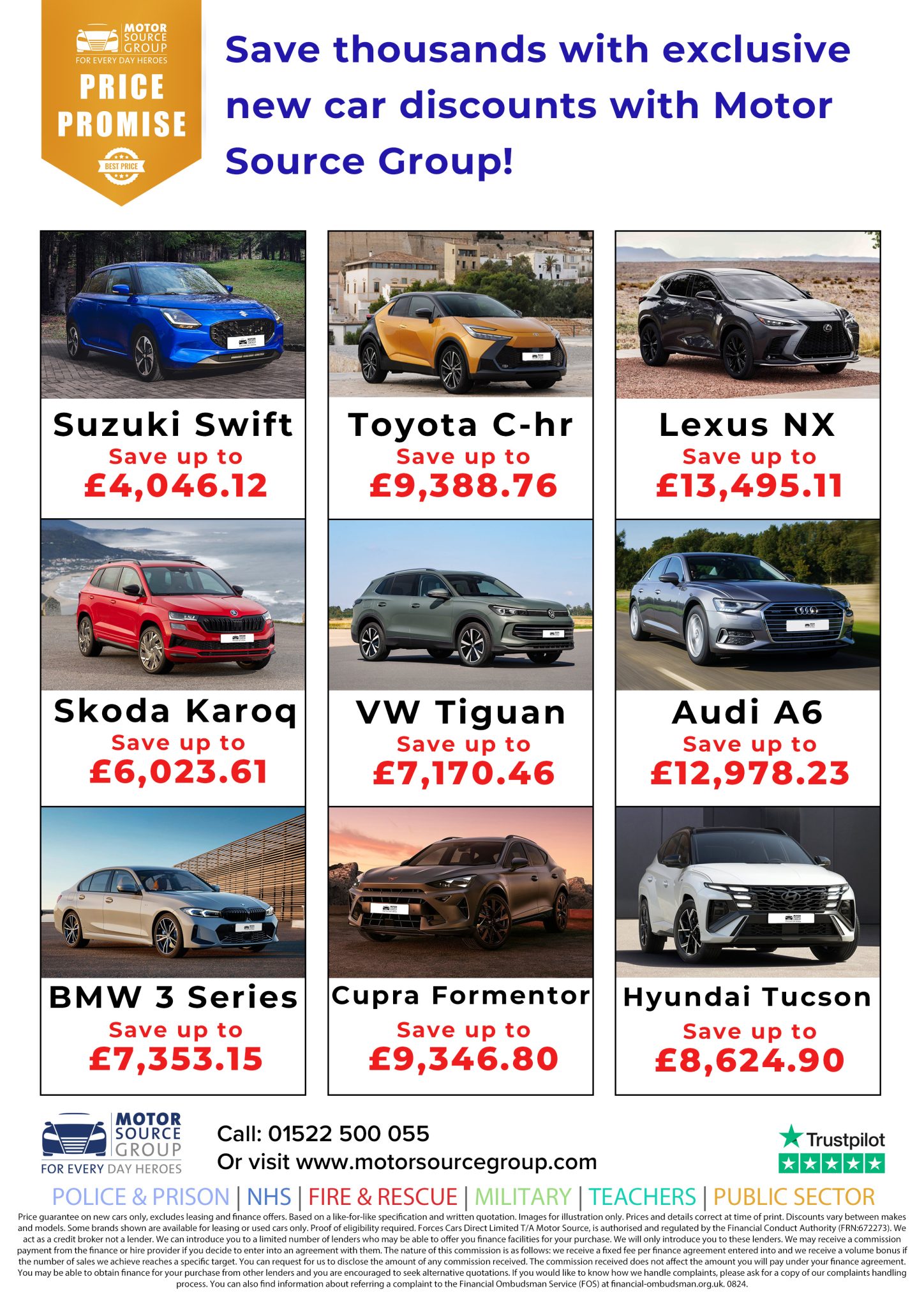 Motor Source Group NHS Discounts on New Cars